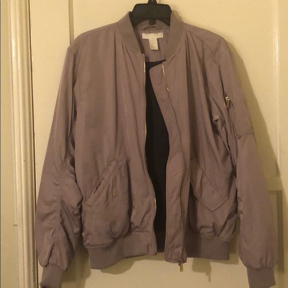 Jackets & Coats | Hm Lavender Bomber Jacket | Poshmark